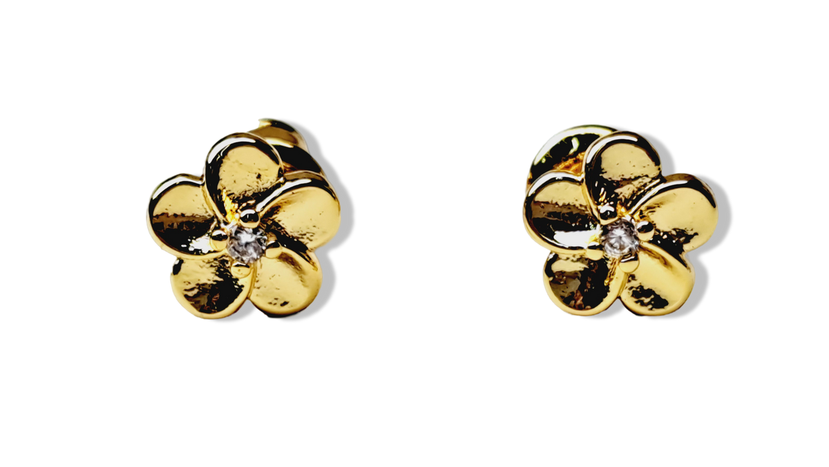 ARETE FLOR DORADO – LaPerlaJoyerias